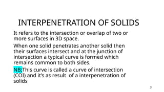 presentation on interpenetration of solids. | PPTX