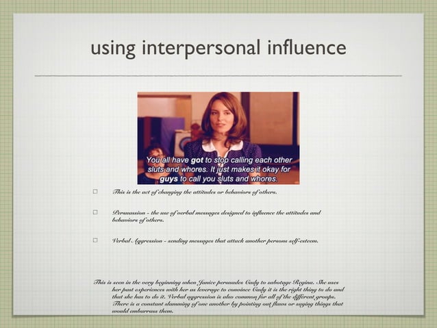 Mean Girls, CMS 330 | PPT