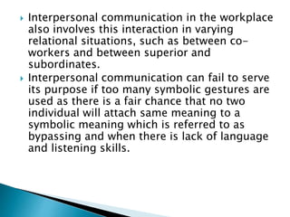 Interpersonal communication | PPTX