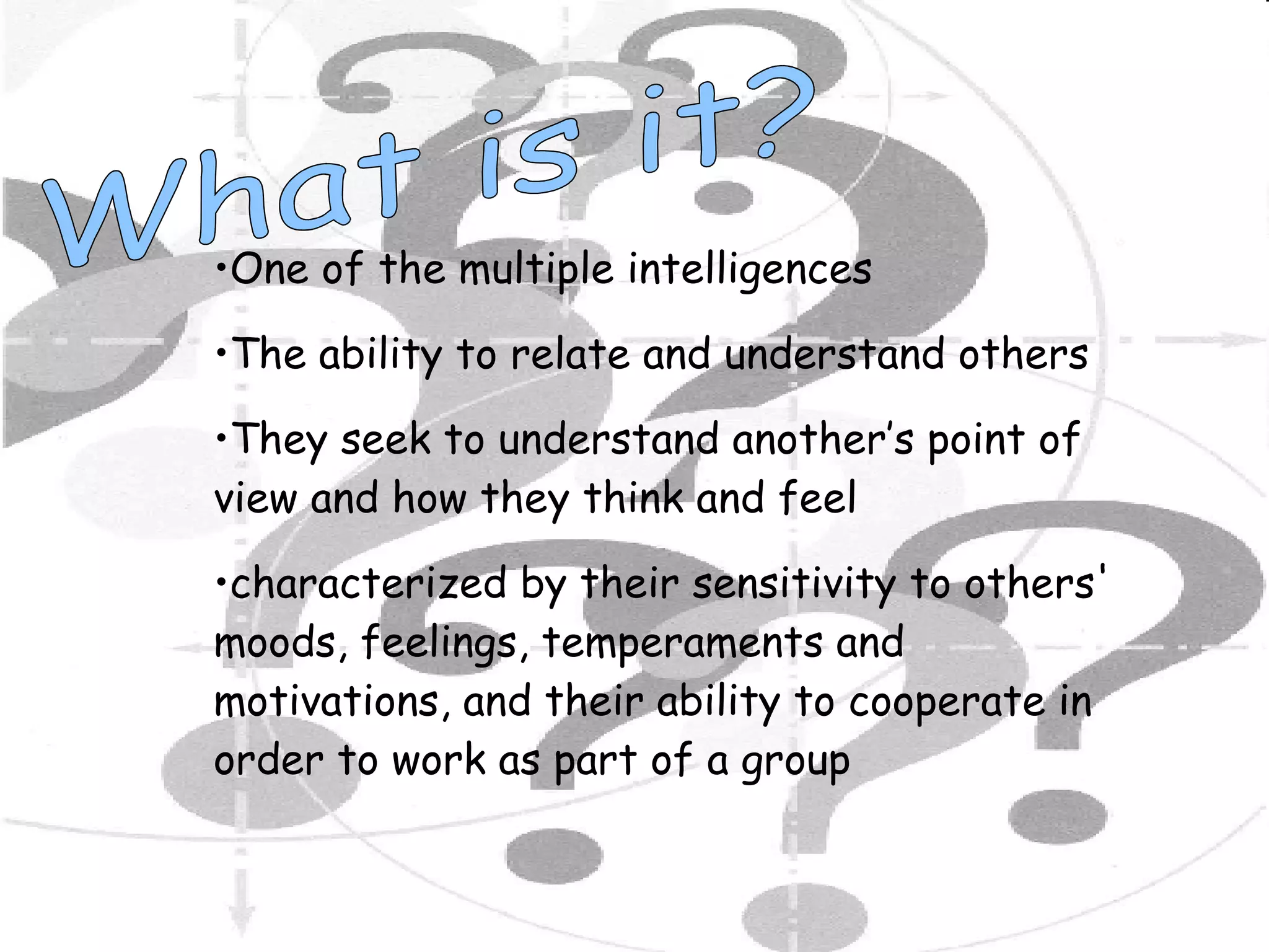 Interpersonal Intelligence | PPT