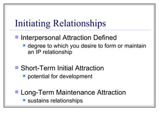 Interpersonal.pp toutline veit | PPT | Dating | Family and Relationships