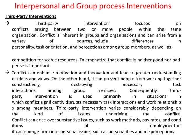 Interpersonal and group process interventions | PPTX | Physical Therapy ...