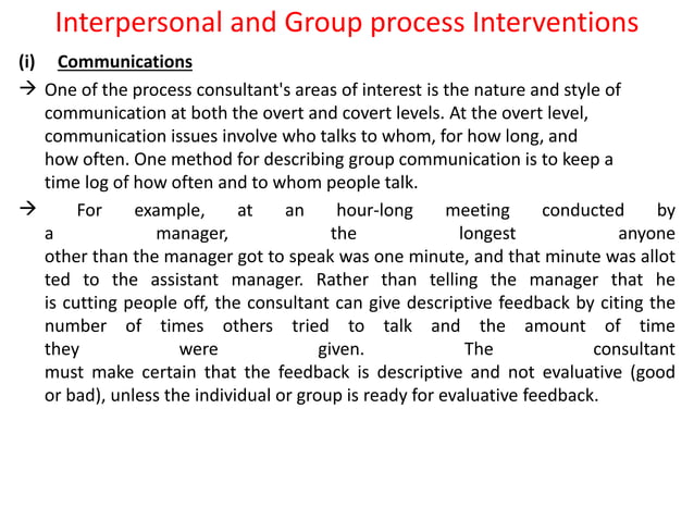 Interpersonal and group process interventions | PPTX | Physical Therapy ...