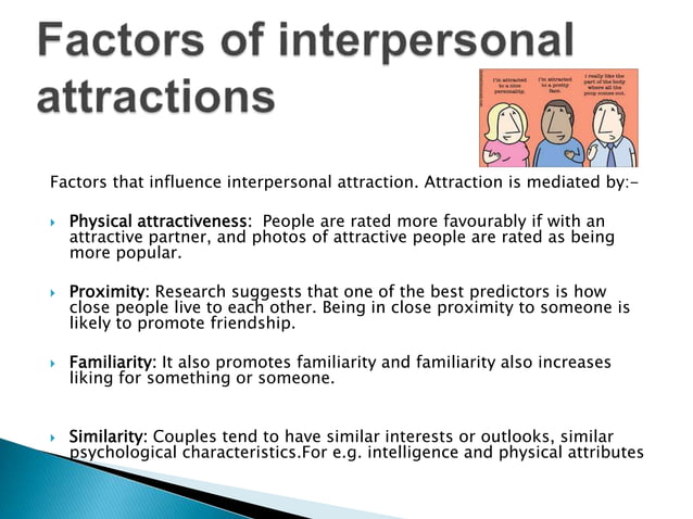 Interpersonal attraction (social psychology) | PPTX