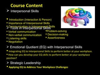 Communication and Interpersonal Skills | PPT