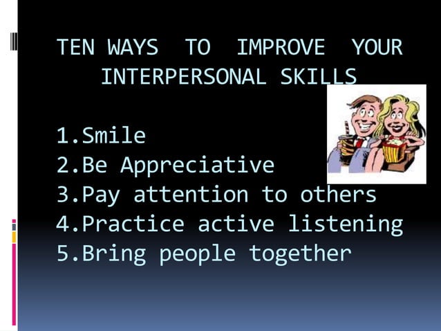 Interpersonal behavior | PPTX