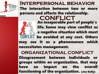 Interpersonal behavior | PDF