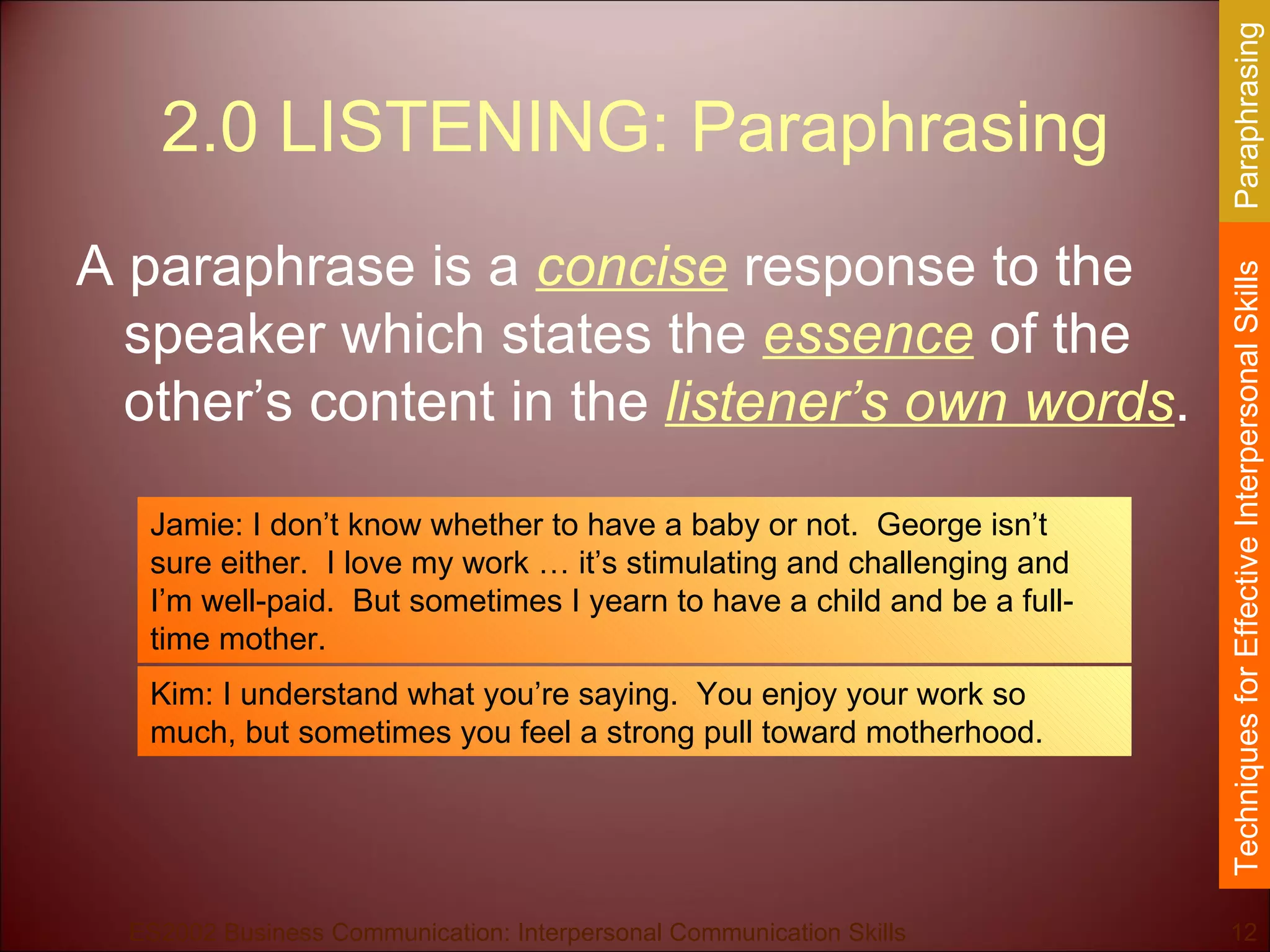 Interpersonal communication | PPT