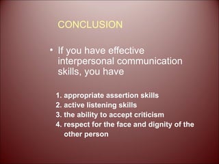 Interpersonal communication | PPT
