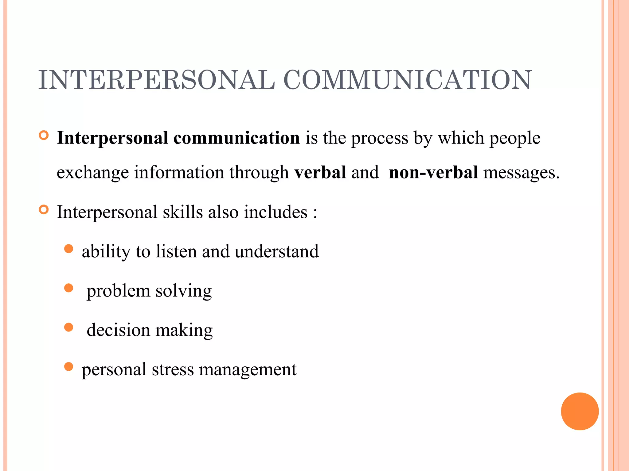Interpersonal communication | PPT