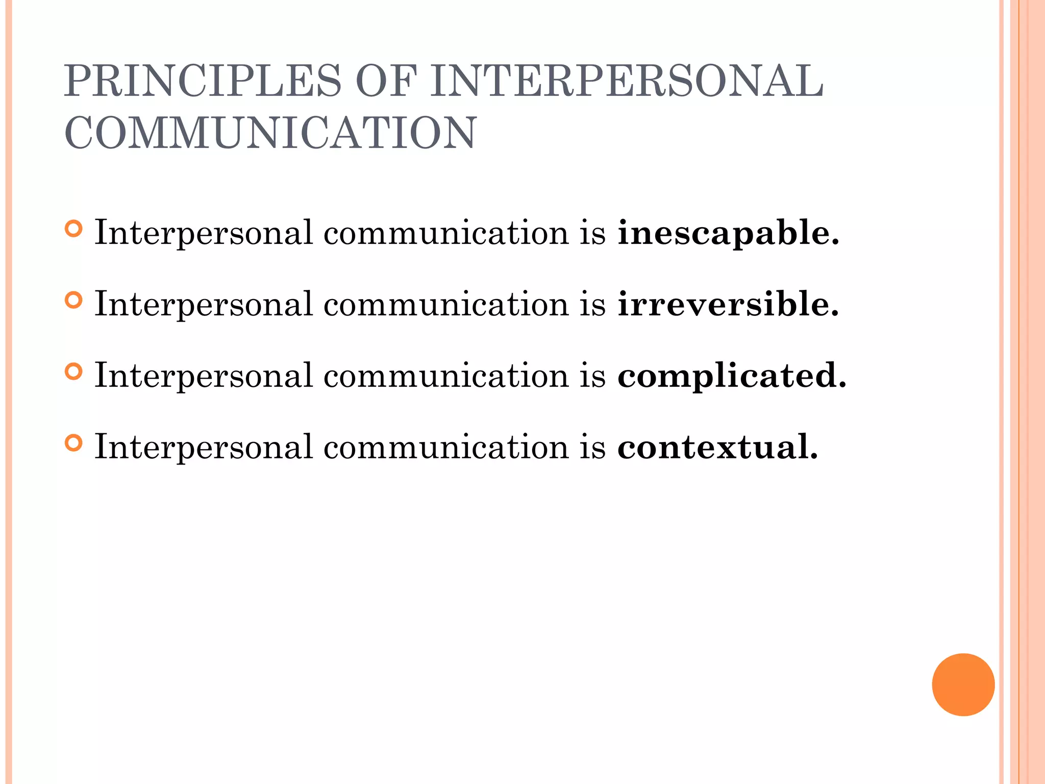 Interpersonal communication | PPT