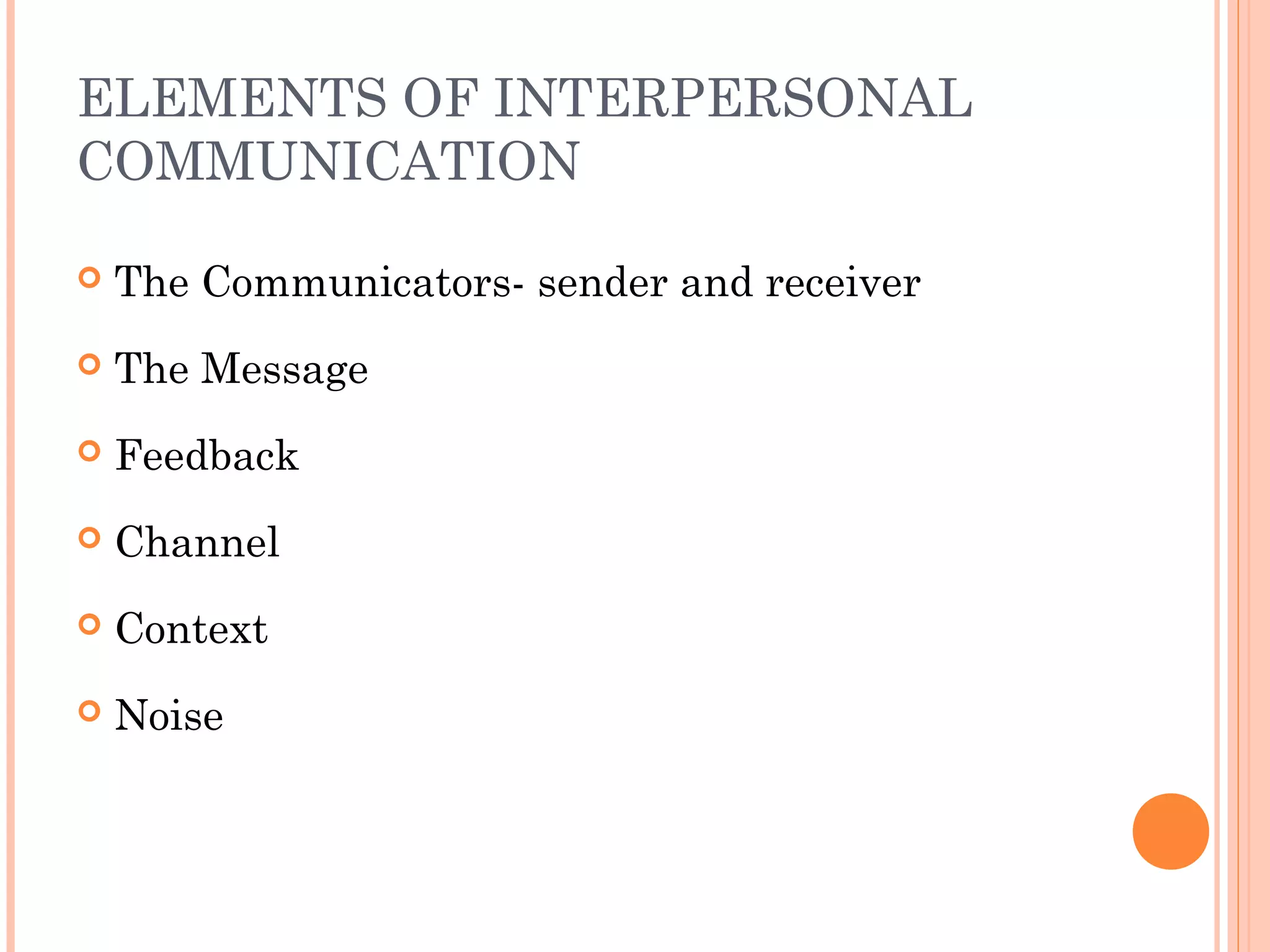 Interpersonal communication | PPT