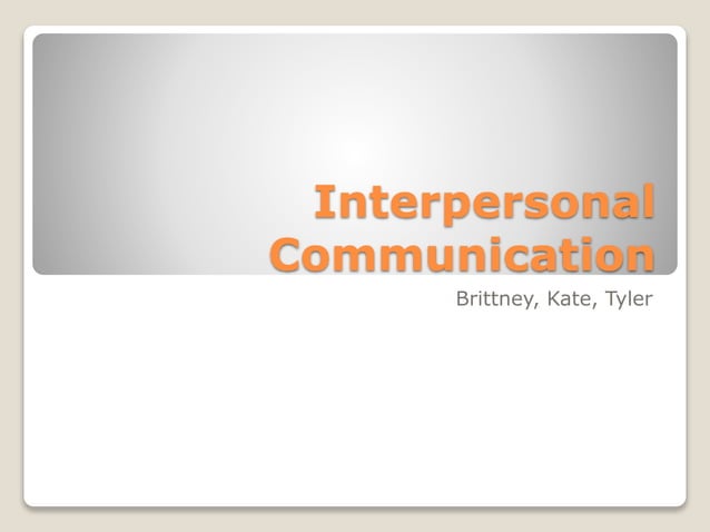 Interpersonal communication | PPTX | Computer Networking | Computing