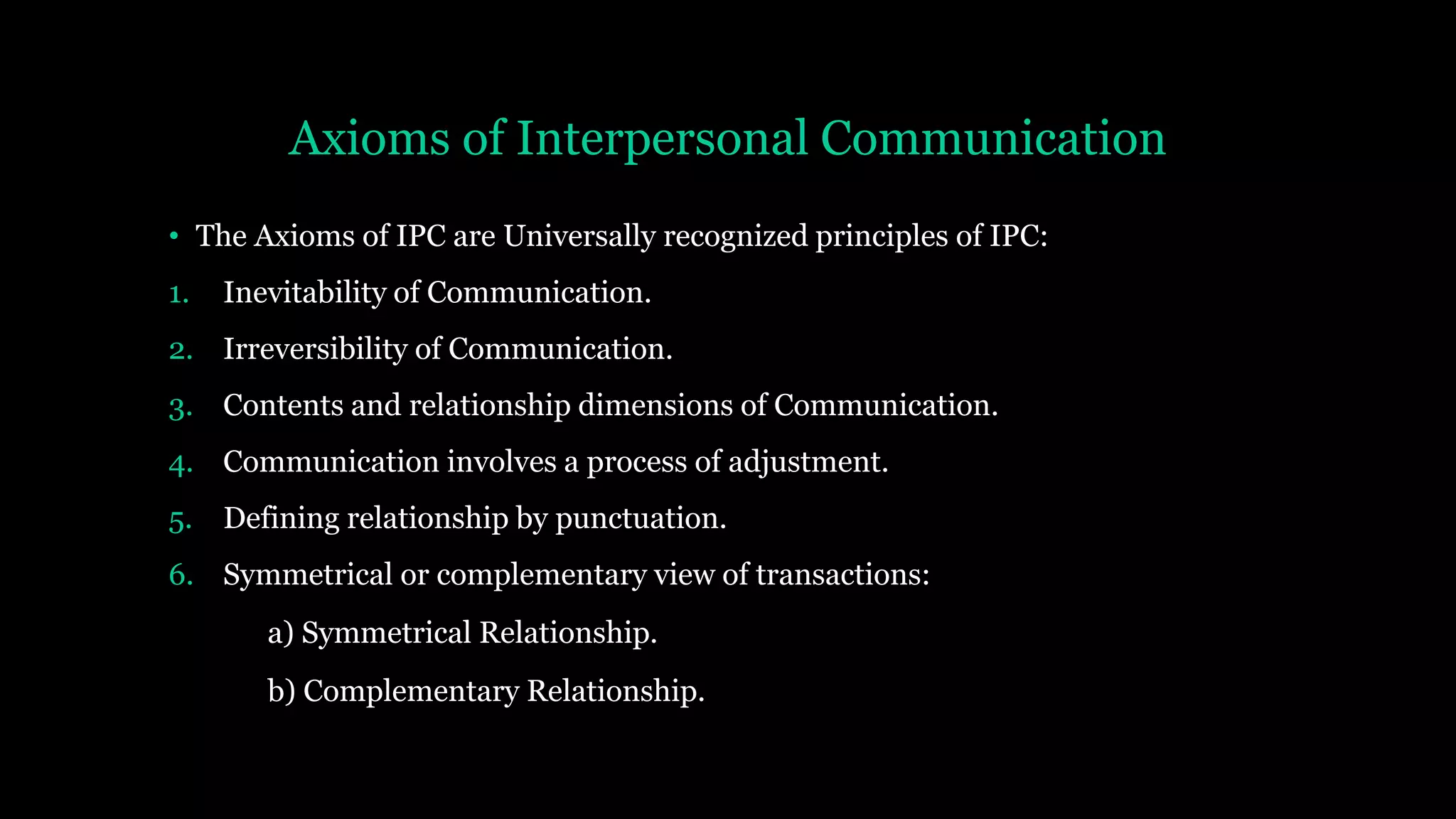 Interpersonal communication | PPTX