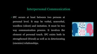 Interpersonal communication | PPTX