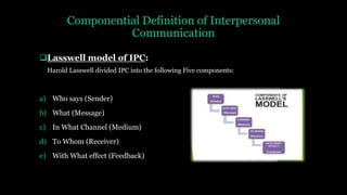 Interpersonal communication | PPTX