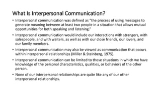 Interpersonal communication | PPT