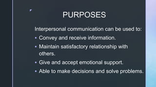 Interpersonal communication | PPT