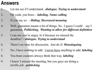 Interpersonal communication | PPT