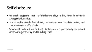 Interpersonal Communication in behavioral psychology | PPTX