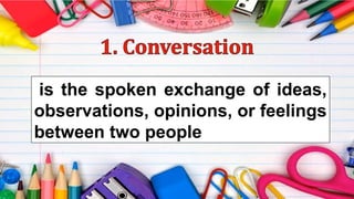 DIFFERENT TYPES INTERPERSONAL COMMUNICATION | PPT