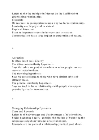 Interpersonal Communication Chapter 7 Developing and Maintain.docx