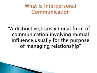 Interpersonal communication myths | PPT