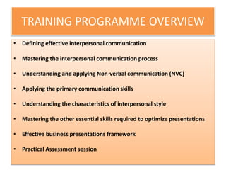 Interpersonal Communication & Presentation Skills | PPTX