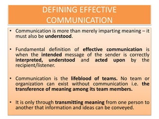 Interpersonal Communication & Presentation Skills | PPTX