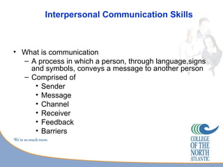 Inter personal communication skills | PPT
