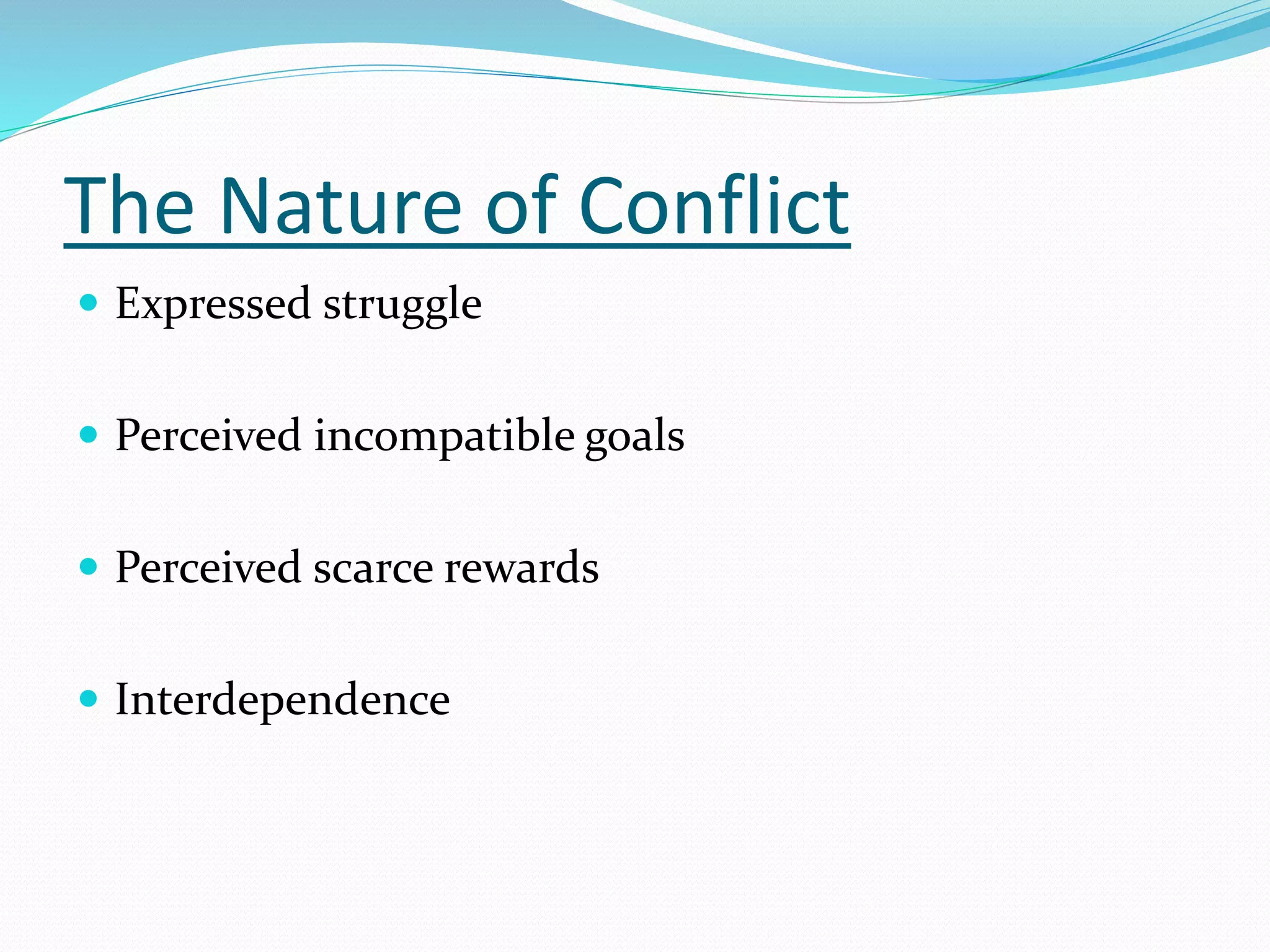 The concept of Interpersonal conflict | PPTX