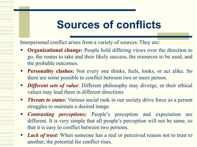 Interpersonal conflict.ppt............... | PPT