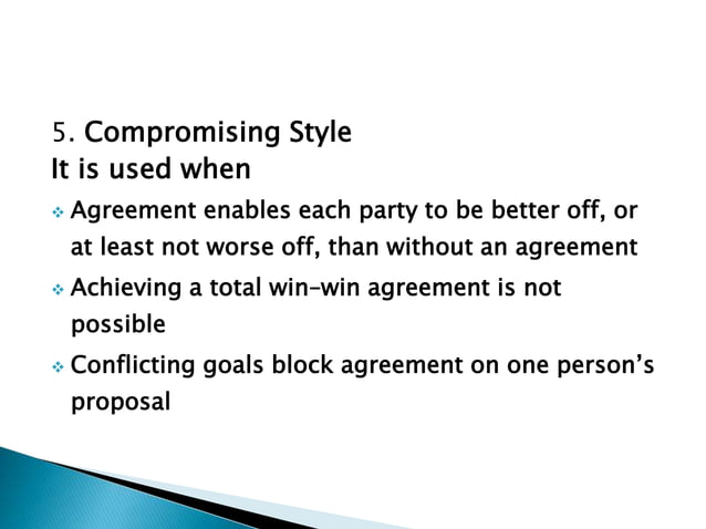 Interpersonal conflict handling styles by Taj Mohammad Tamkeen | PPTX