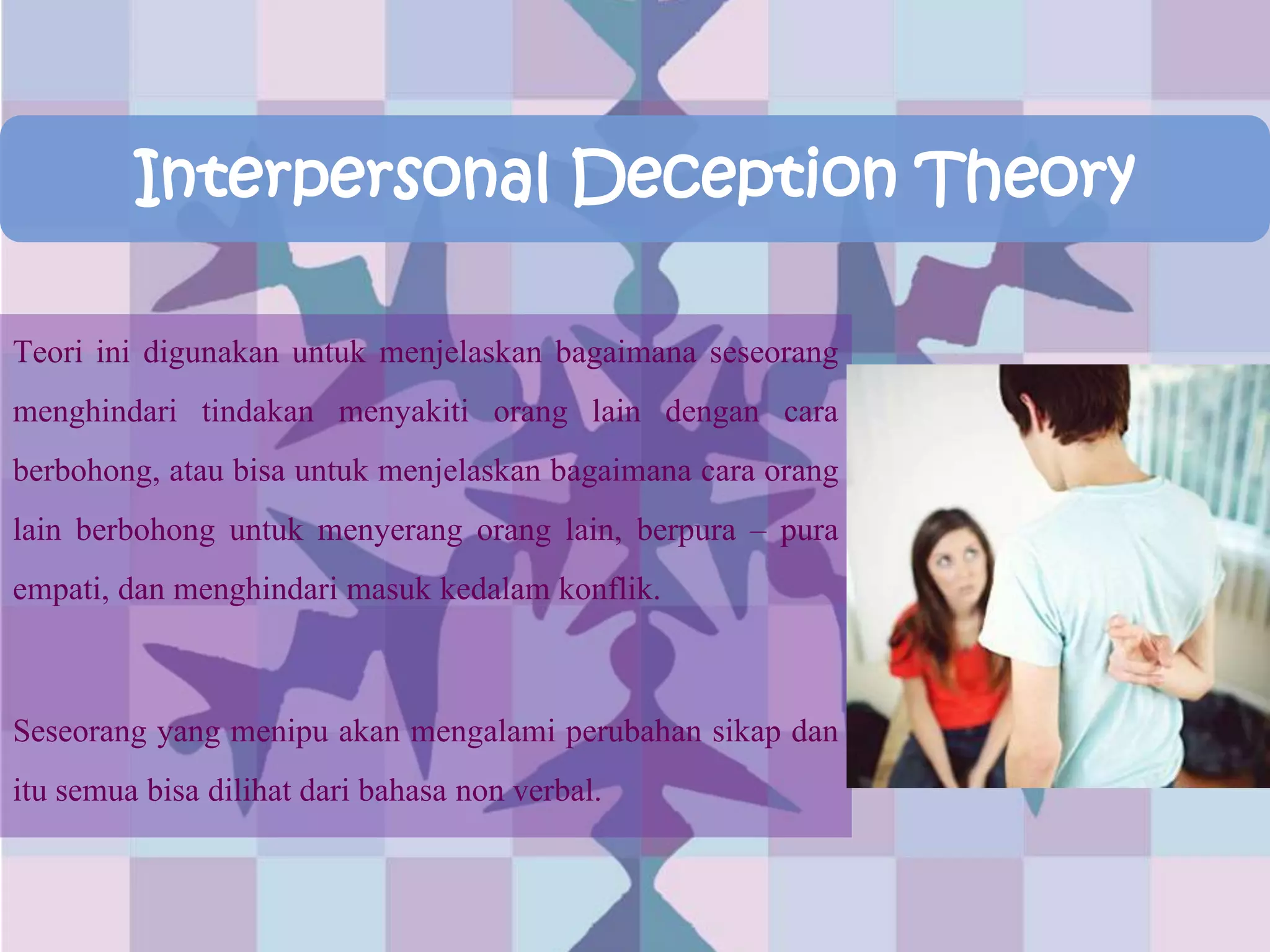 Interpersonal Deception Theory | PPTX