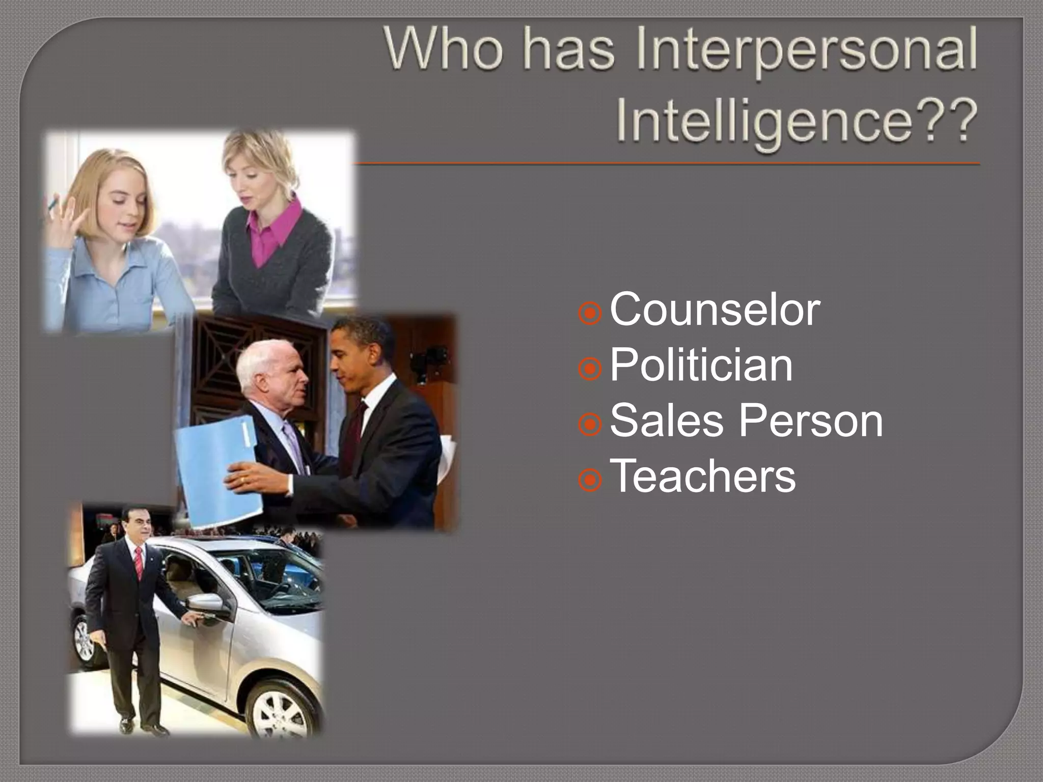 Interpersonal intelligence | PPTX