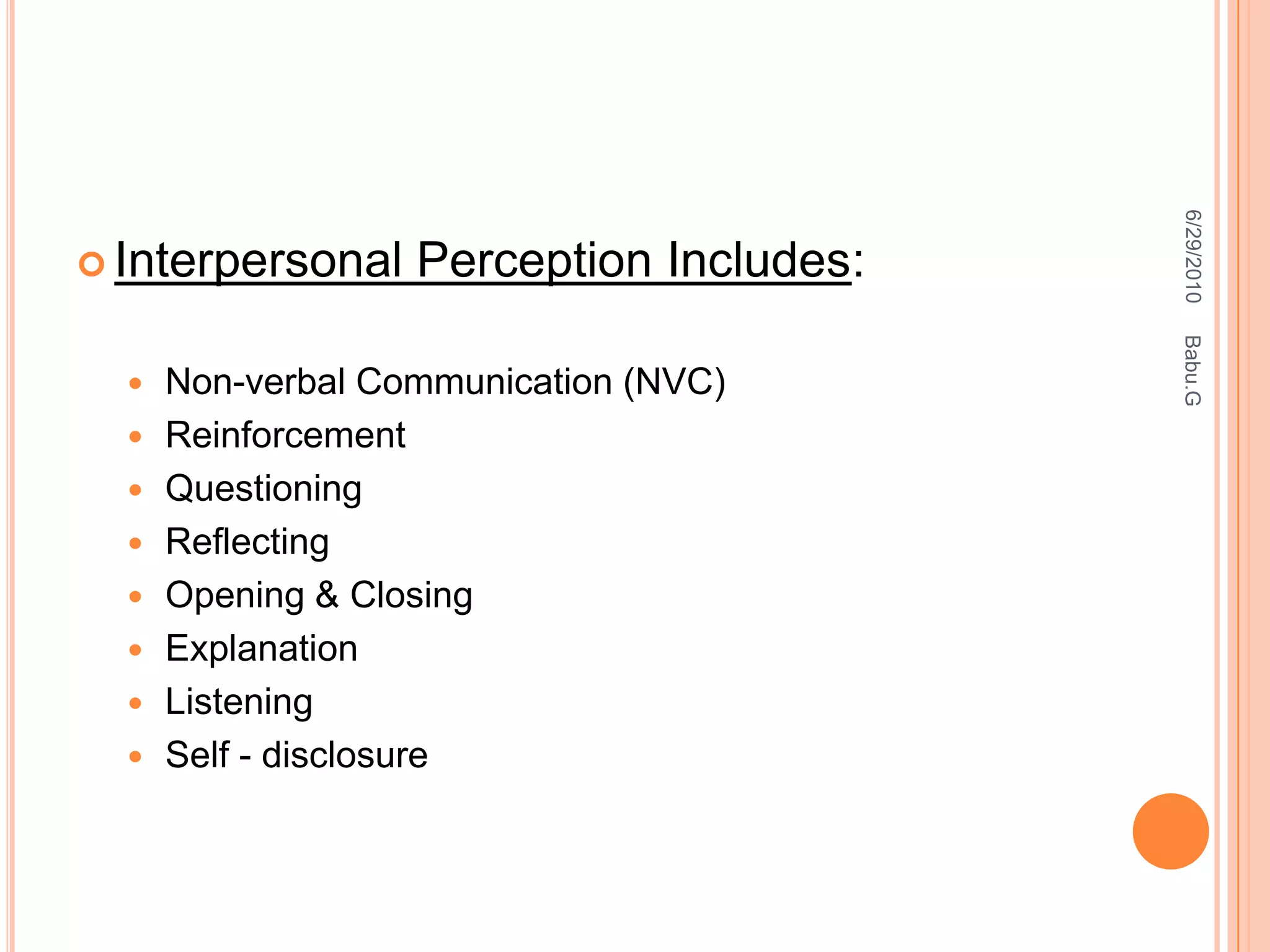 Interpersonal Perception | PPTX