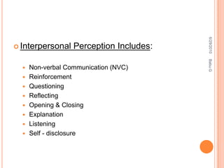 Interpersonal Perception | PPTX