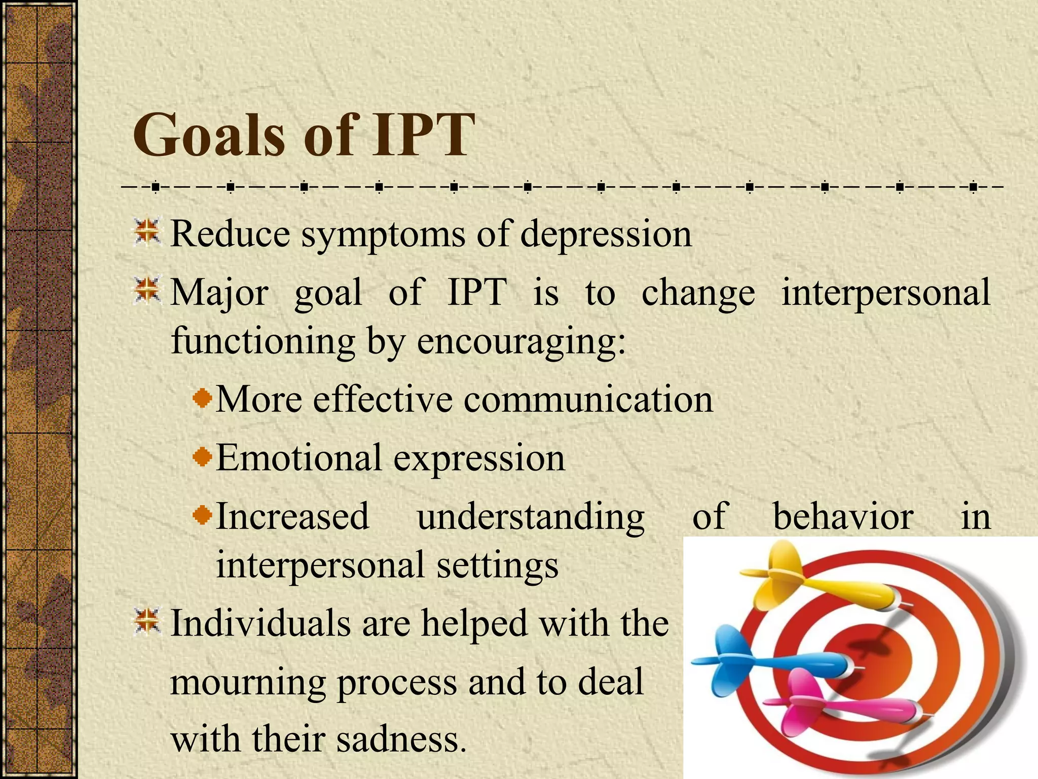 Interpersonal psychotherapy | PPT