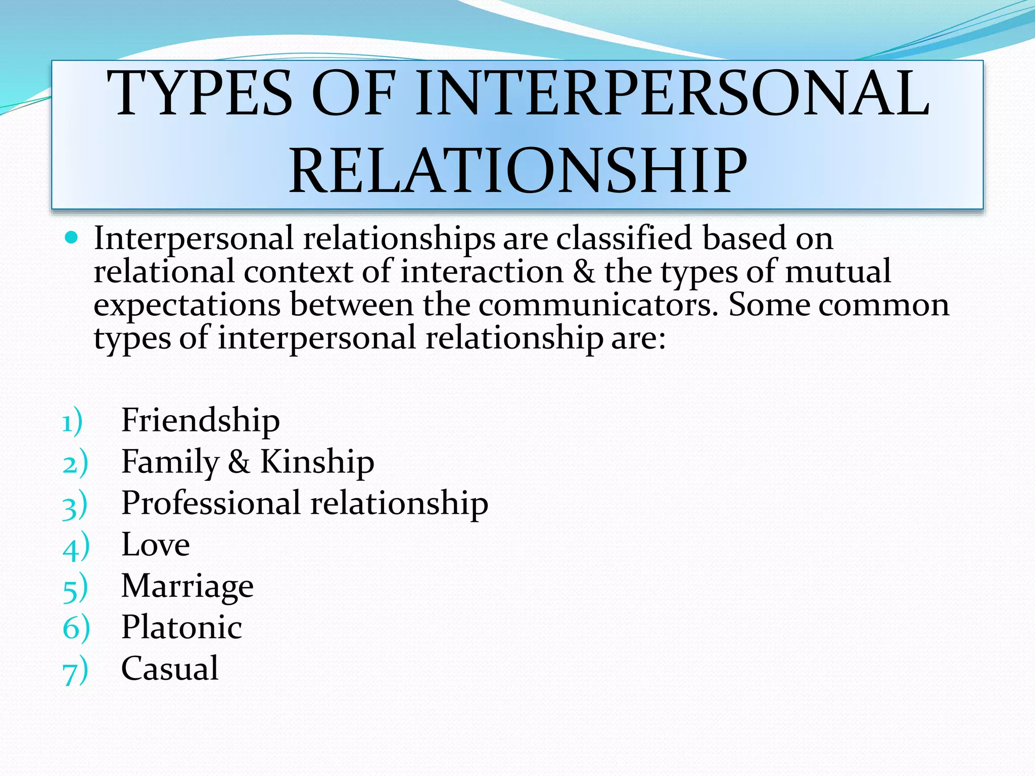Interpersonal relationship For B.sc & M.sc Students | PPTX