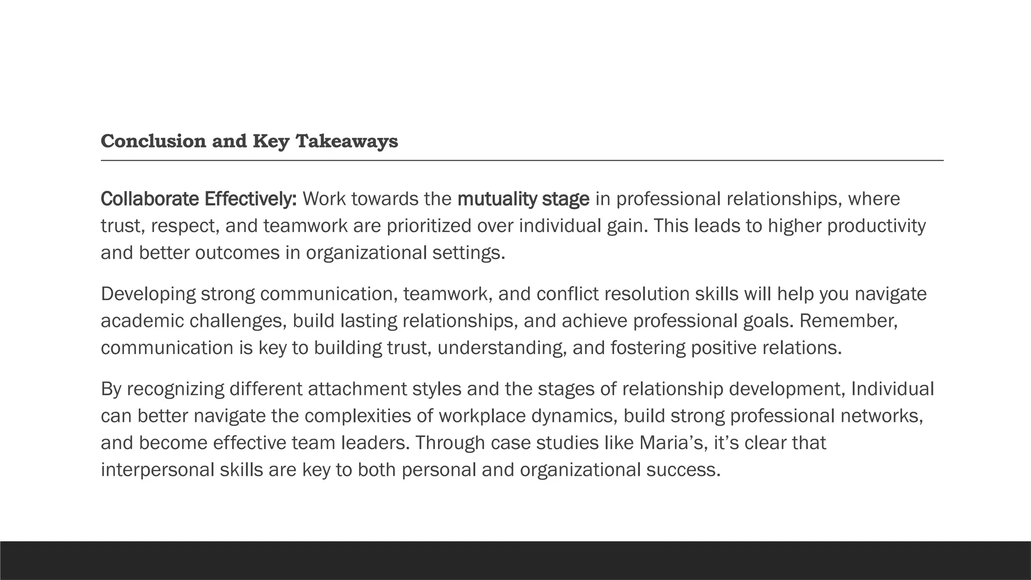 Interpersonal Relationship Presentation Pptx