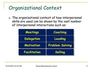 Interpersonal skills | PPTX