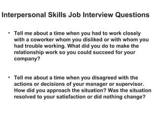 Interpersonal skills | ODP