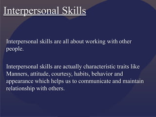 INTERPERSONAL communication SKILLS VTU 2ND SEM COMMUNICATIVE ENGLISH.pptx