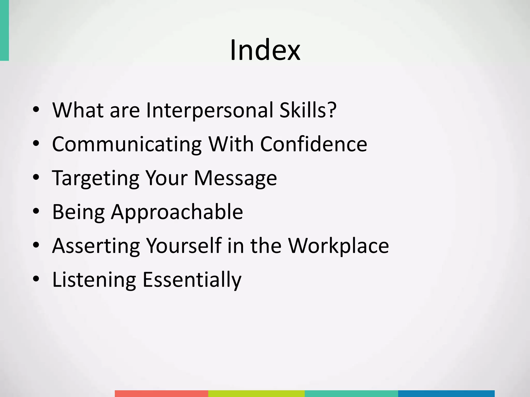Interpersonal Skills & Listening Essentials | PPTX