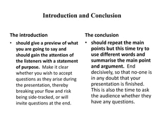 preparing the presentation | PPTX