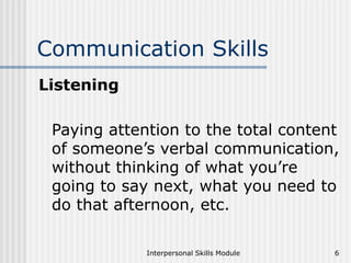 Interpersonal Skills Presentation.ppt | Free Download