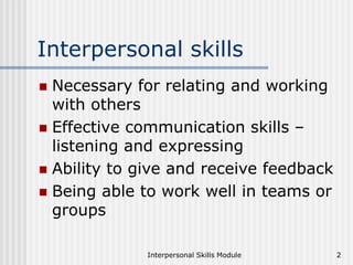 Interpersonal Skills Presentation.ppt