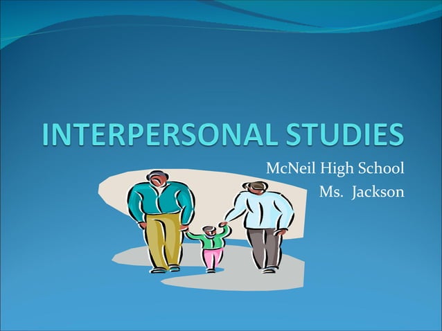 Interpersonal studies | PPT