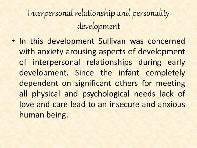 Interpersonal theory | PPTX