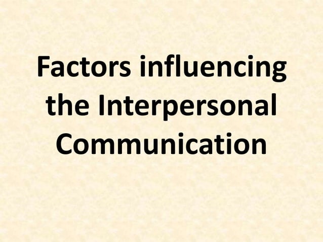 Interpersonal theory | PPTX
